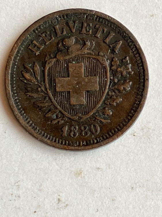 1 Rappen 1880 (Gebraucht) in untervaz für CHF 16 – mit Lieferung auf Ricardo kaufen
