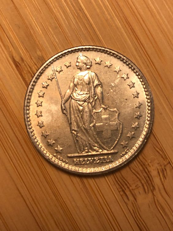 2 Franken / 2 Fränkler 1967 Silbermünze Schweiz | Kaufen auf Ricardo