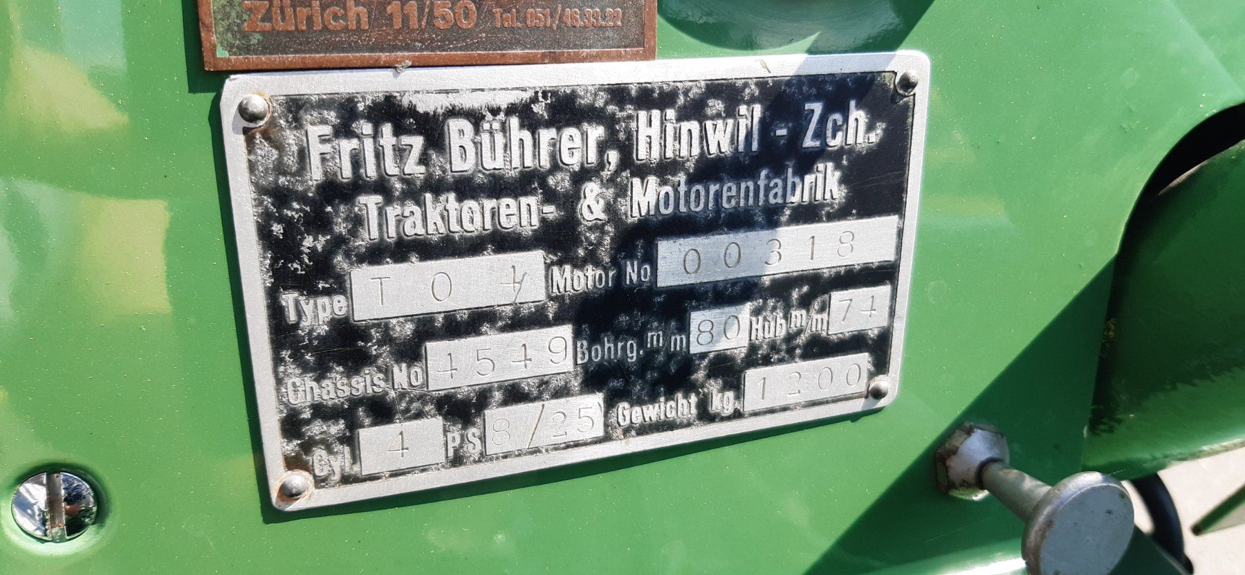 Traktor Bührer Oldtimer Jahrgang 1952 Occasion (Gebraucht) in Bäretswil für CHF 9000 – nur ...