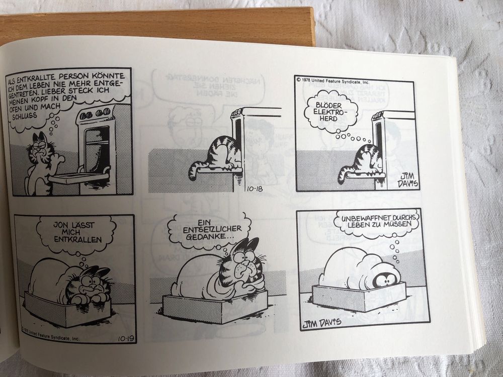 GARFIELD LANGT ZU, Sein erstes Buch 1984, JIM DAVIS, perfect (Neu ...