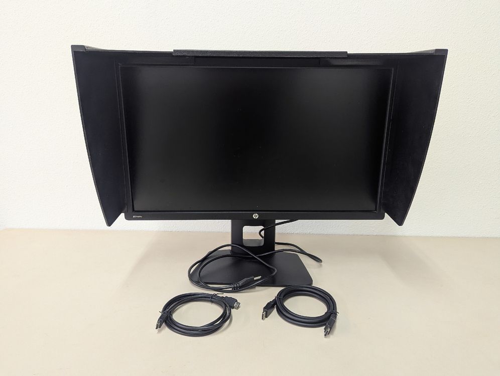 HP Z27x 27-Inch DreamColor Monitor mit Hood + Kabel (Gebraucht) in ...