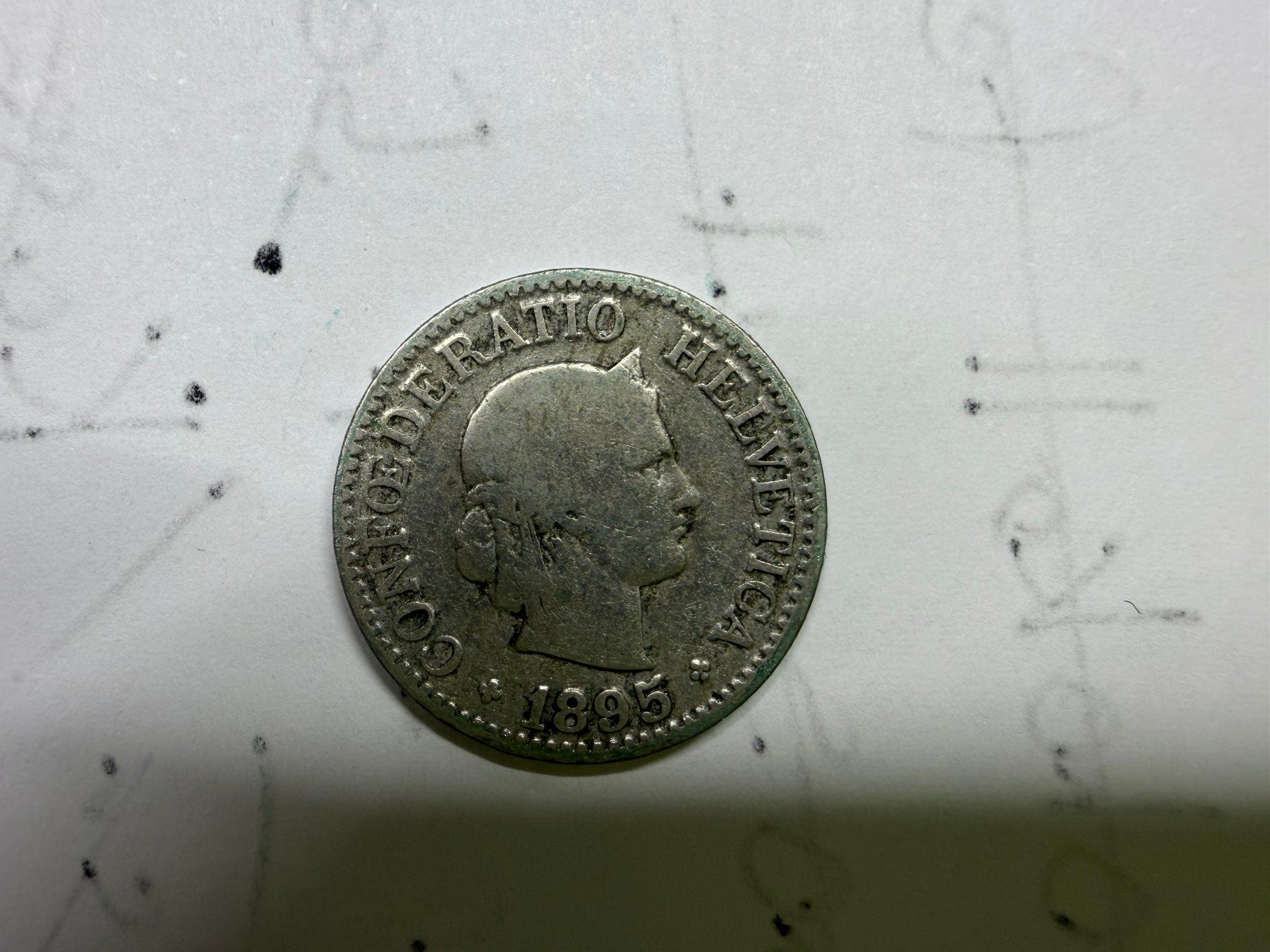 Schweizer Muenze, 10 Rappen, Jahrgang 1895, Rarität! (Gebraucht) in ...
