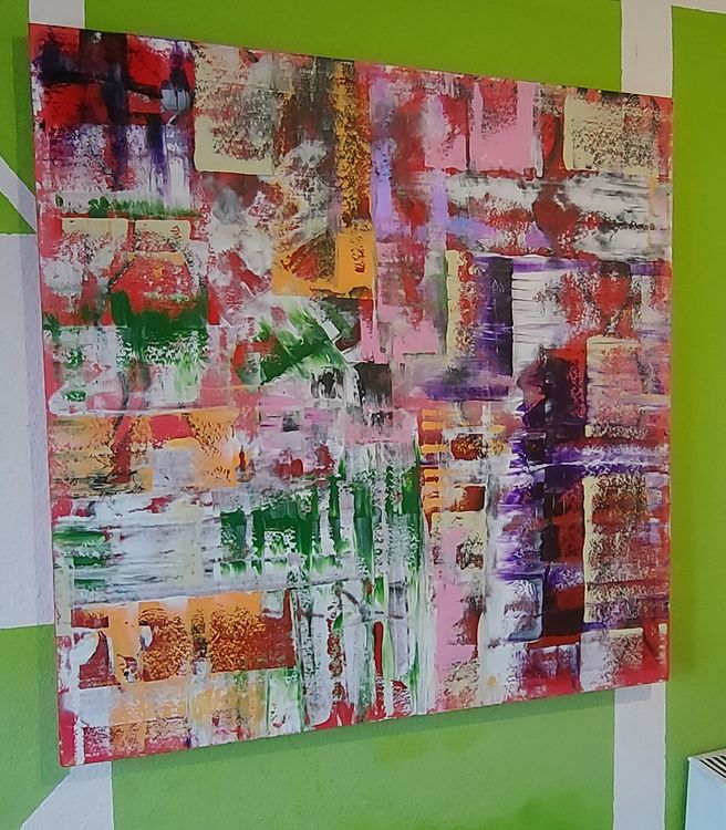 Gemälde, viele Farben,von mir selbstgemalt 100×100 (Neu (gemäss Beschreibung)) in Riehen für CHF ...