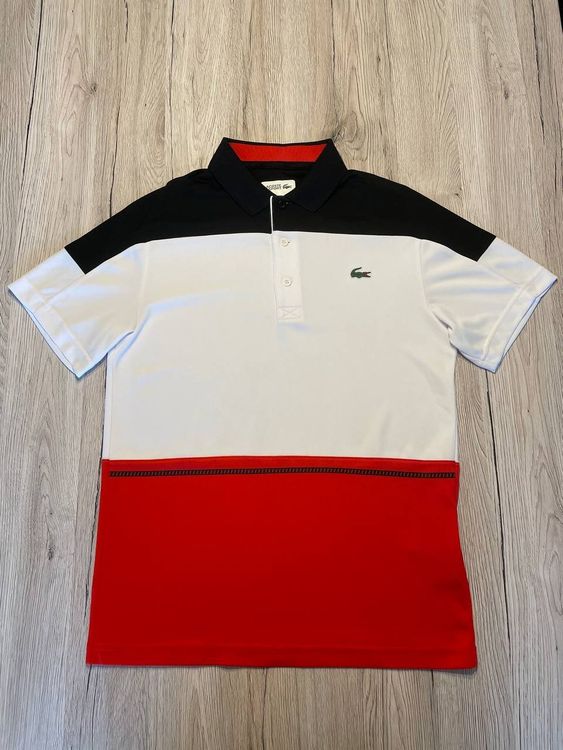 Poloshirt Schwarz Weiß Rot
