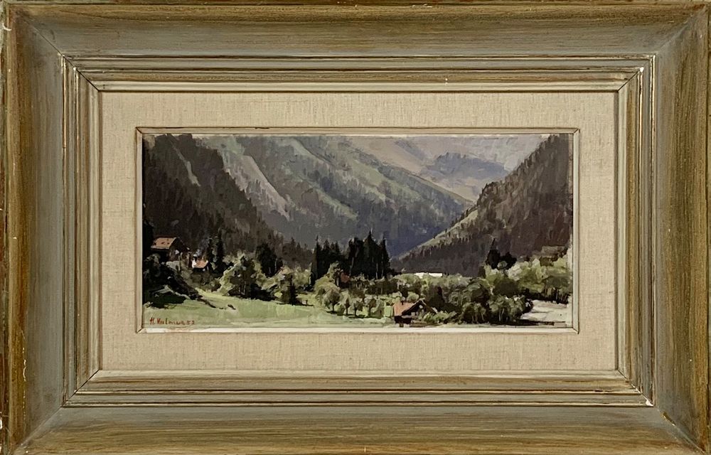 Heinz Kalmus (1930) Berglandschaft Gemälde | Kaufen auf Ricardo