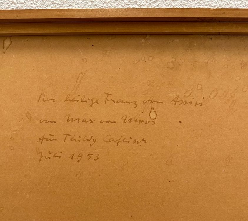 Max VON MOOS (1903-1979) - Originalgemälde - Franziskus (Gebraucht) in ...