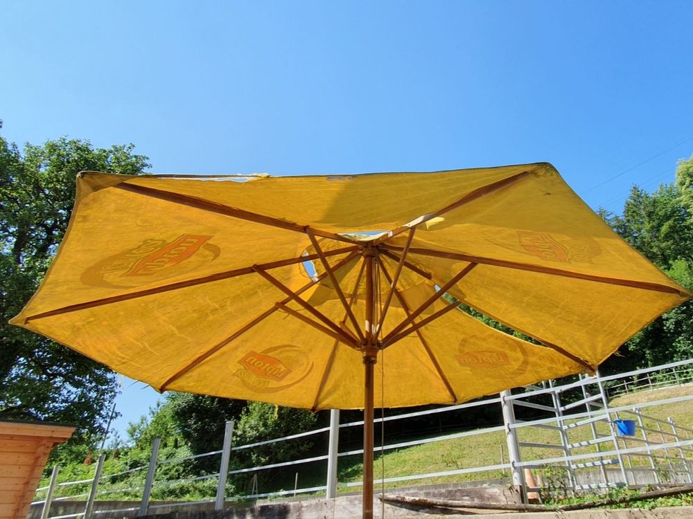 Fabelhafte Sonnenschirm Mit Holzgestell Bild
