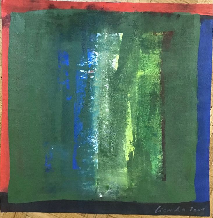 Abstrakte Farbige Gemälde Unleserlich Signiert | Kaufen auf Ricardo