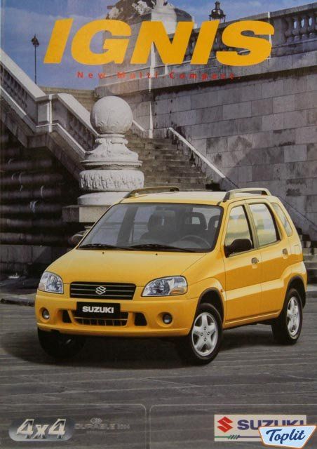 ORIGINAL NEUWAGEN PROSPEKT - SUZUKI IGNIS ALLE TYPEN - 2001 (Gebraucht ...