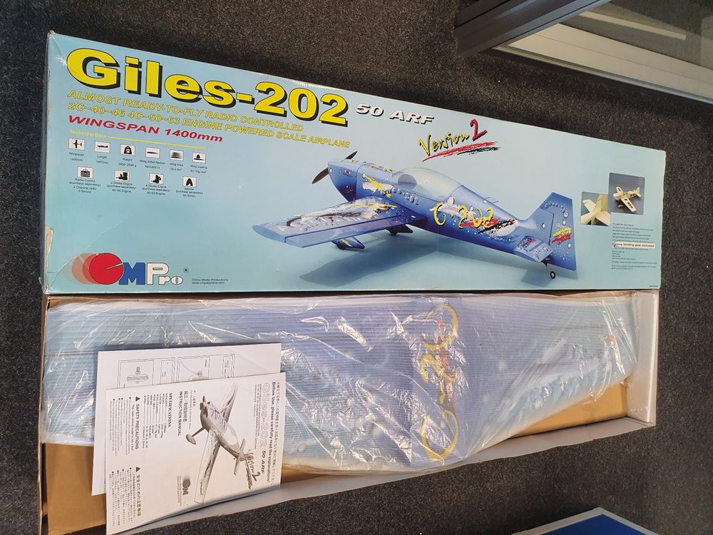 Giles-202 , 50 ARF, Version 2, Spannweite 1400mm (Neu und ...