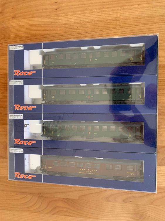 Roco 45916, 4-teiliges historisches Zugset I der SBB (Neu (gemäss ...