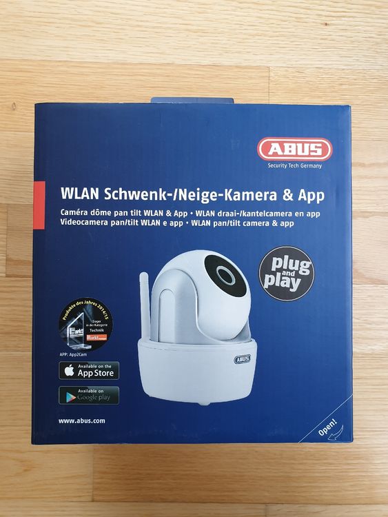 ABUS W-Lan Überwachungs Kamera 350° schwenkbar Plug&Play App (Gebraucht ...