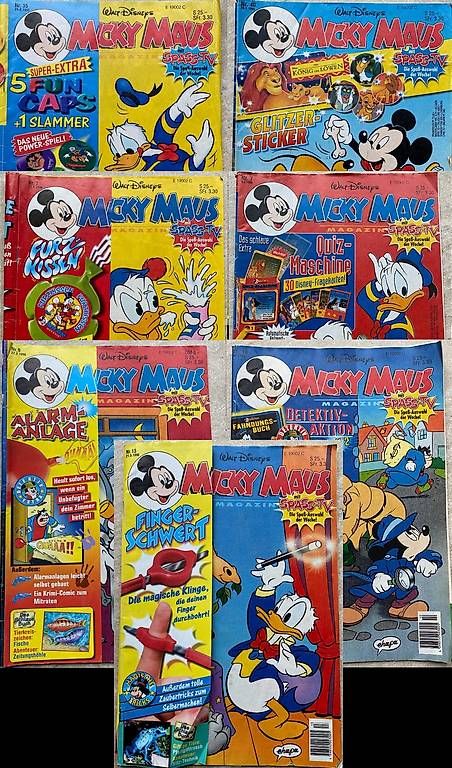 35 Micky Maus Comics Hefte aus den Jahren 1995/96/97/98 (Gebraucht) in ...