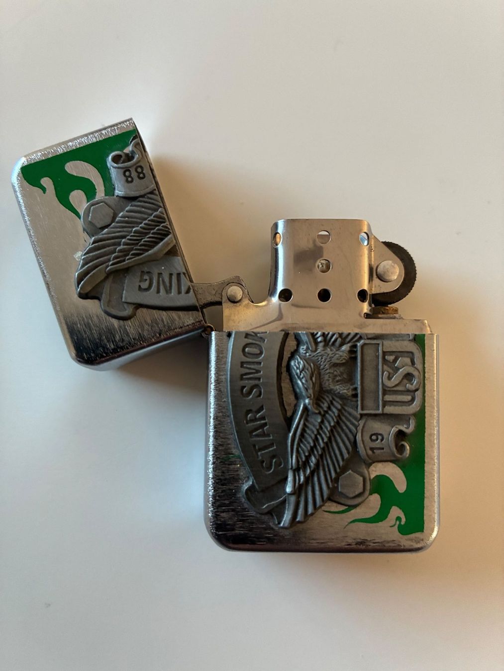 ZORR “USA Eagle” Metall‑Feuerzeug – STAR SMOKING 1988 (Gebraucht) in ...
