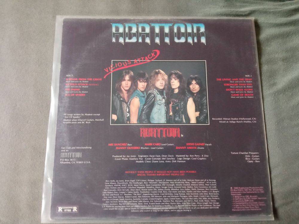 ABATTOIR - Vicious Attack LP VG+ 1985 Thrash Metal (Gebraucht) in ...