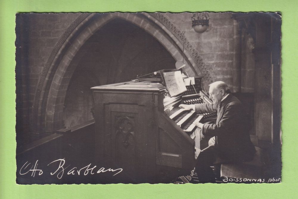 Alte Ansichtskarte - Musik - Organist - Otto Barblan (Gebraucht) in ...