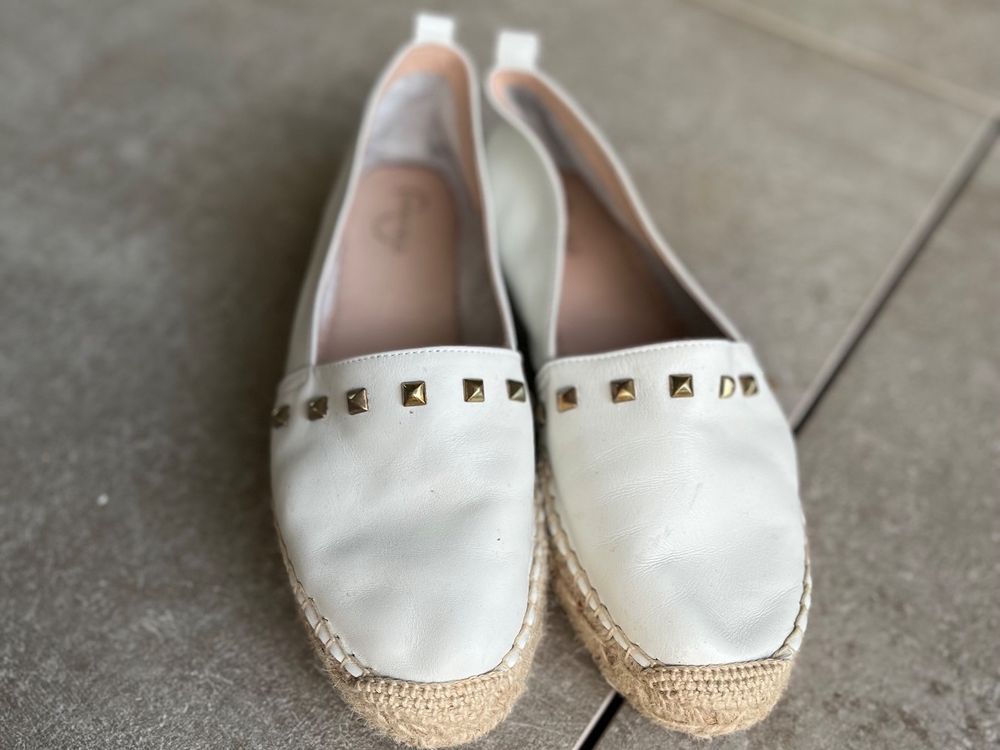Espadrilles weiss Leder 41 | Kaufen auf Ricardo