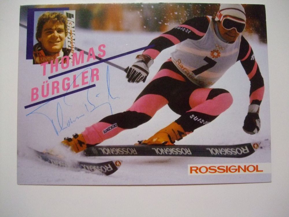 THOMAS BÜRGLER (CH) SKISTAR HANDSIGNIERT AK ! | Kaufen auf Ricardo