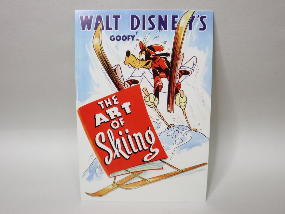 AK Disney Goofy The Art Of Skiing 1941 Postkarte | Kaufen auf Ricardo