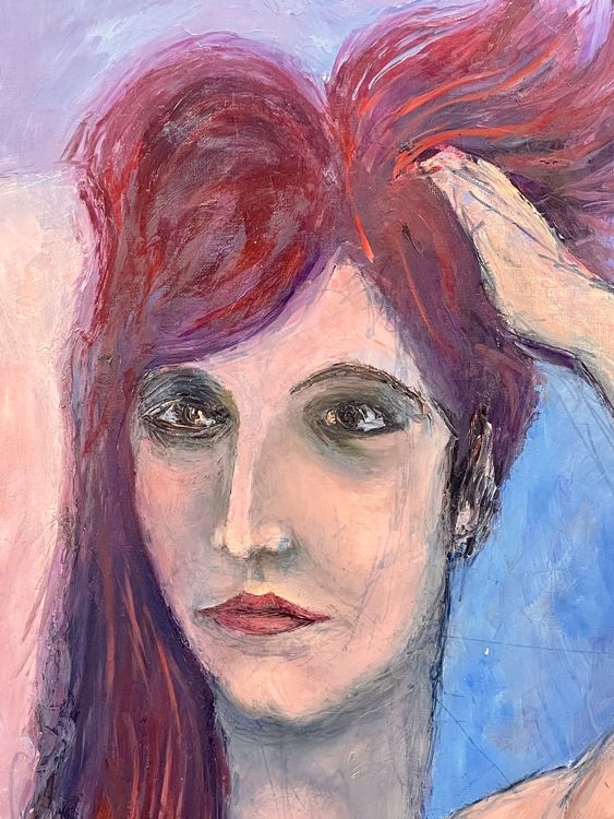 Sinischa Christen(1922-2007) Porträtiert Gemälde einer Dame | Kaufen ...