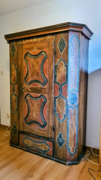 Antik-Barock-schrank "1785" Bemalter Bauernschrank Graubünde (Gebraucht) in Klosters für CHF 315 ...