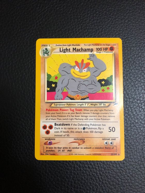Neo Destiny Light Machamp rare 25/105 Ab 1 (Gebraucht) in Paradiso für ...