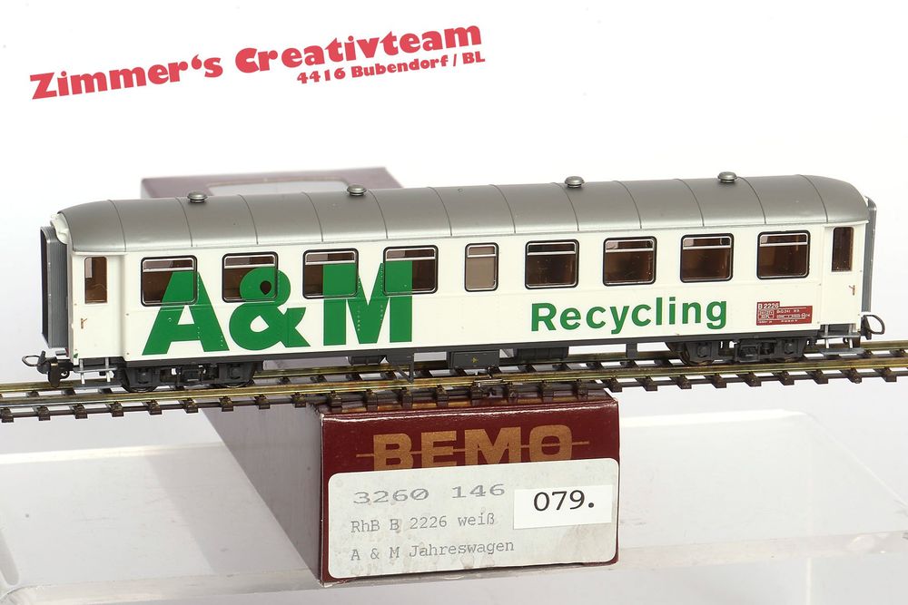 BEMO RhB 3260 A&M Jahreswagen, H0m OVP (Gebraucht) in Bubendorf für CHF ...