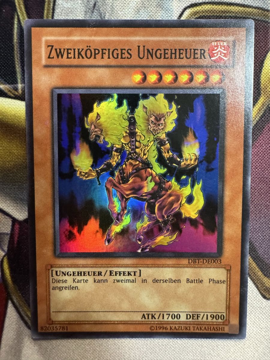 Yugioh Zweiköpfiges Ungeheuer Oldschool Super Rare ab 1 CHF! (Gebraucht ...