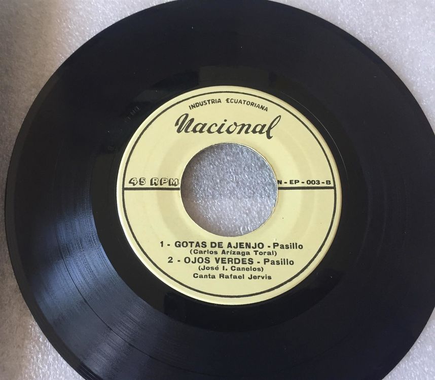 RAFAEL JERVIS Evocación - Very Rare Ecuador EP Vinyl Record (Gebraucht ...