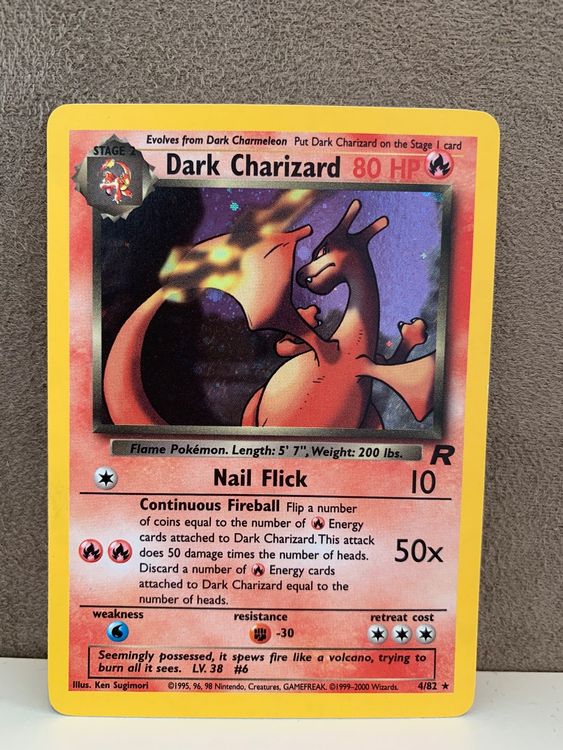 Pokemon Dark Charizard Holo Rare Team Rocket ENG 4/82 | Kaufen auf Ricardo