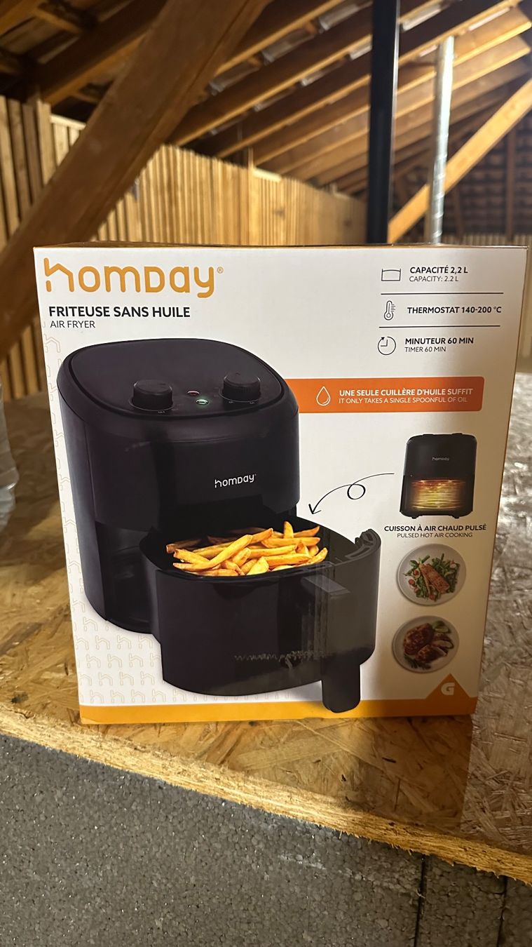 Friteuse à air Homday comme neuve, idéale pour l'hiver (Gebraucht) in ...