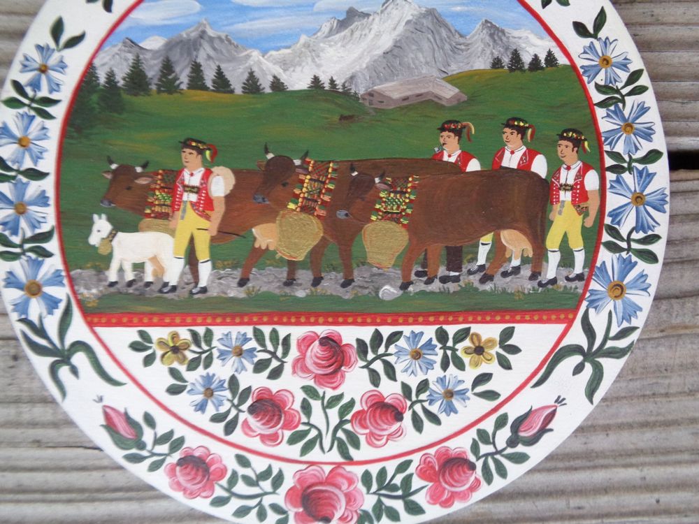 APPENZELLER BÖDELI ALPAUFZUG BAUERNMALEREI NAIVE MALEREI (Gebraucht) in Henggart für CHF 150 ...