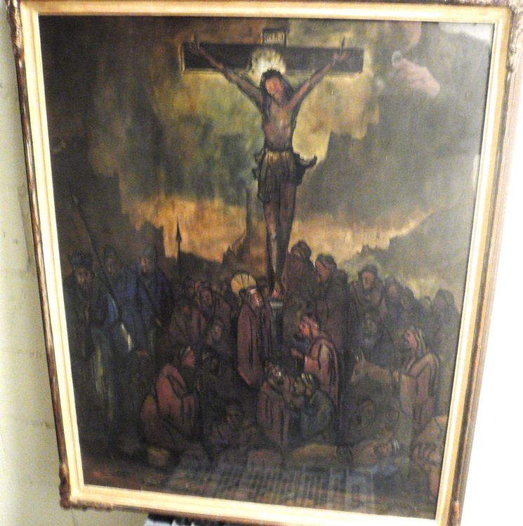 Walter KREBS, Gemälde in Mischtechnik, KREUZIGUNG CHRISTI | Kaufen auf Ricardo