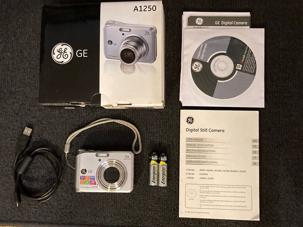 Digital Foto Kamera - GE A1250 12.2MP - mit Batterien (Gebraucht) in ...