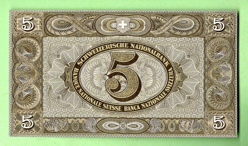 Schweizer noten 5 francs 1947 UNC | Kaufen auf Ricardo