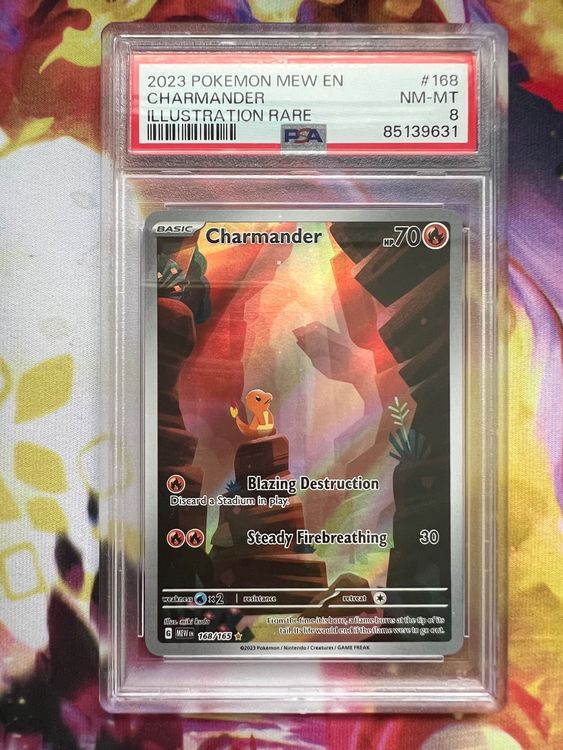 Pokemon 151 Charmander Illustration Rare PSA8 EN (D'occasion) à Siebnen ...