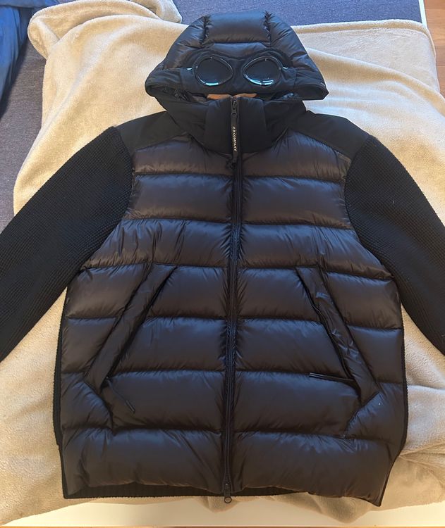 CP COMPANY HYBRID-WOLL-NYLON-JACKE MIT GOGGLE UND KAPUZE | Kaufen auf ...