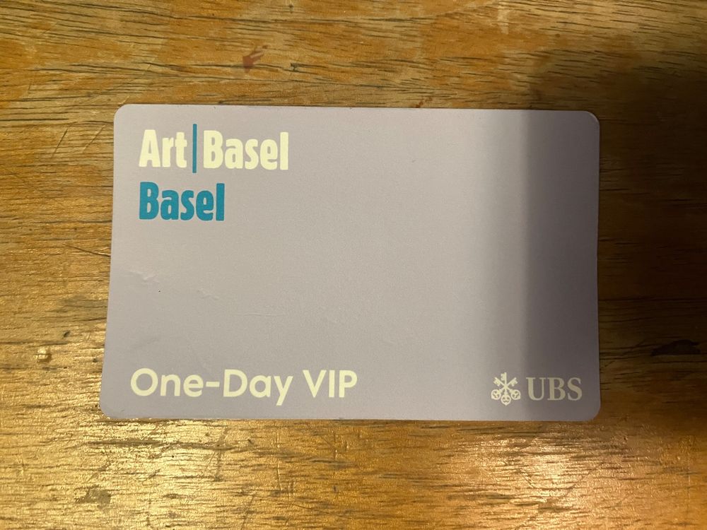 VIP Ticket für die Art Basel 2 Pers (Gebraucht) in Basel für CHF 1000 ...
