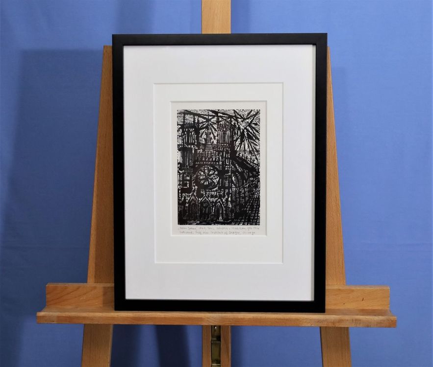 Misch Kohn 1916-2002, Holzschnitt, Notre Dame de Paris 1949 (Gebraucht ...