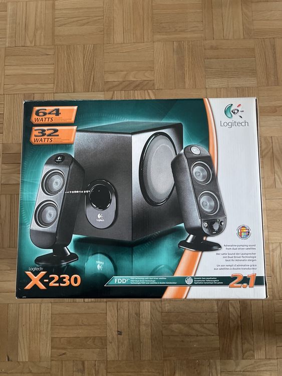 Logitech X-230 PC Lautsprecher 2.1 Sound System (Gebraucht) in Zürich für CHF 1 – mit Lieferung ...