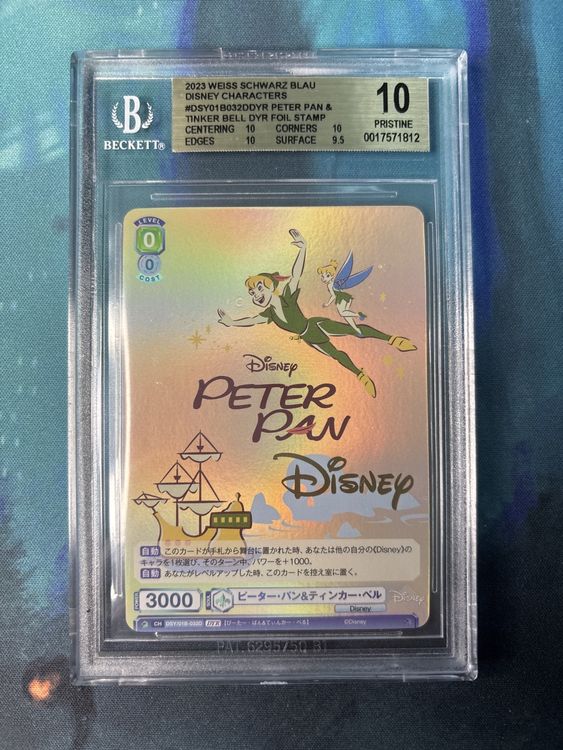2023 Weiss Schwarz Disney Peter Pan & Tinker Bell BGS 10 (Neu und ...