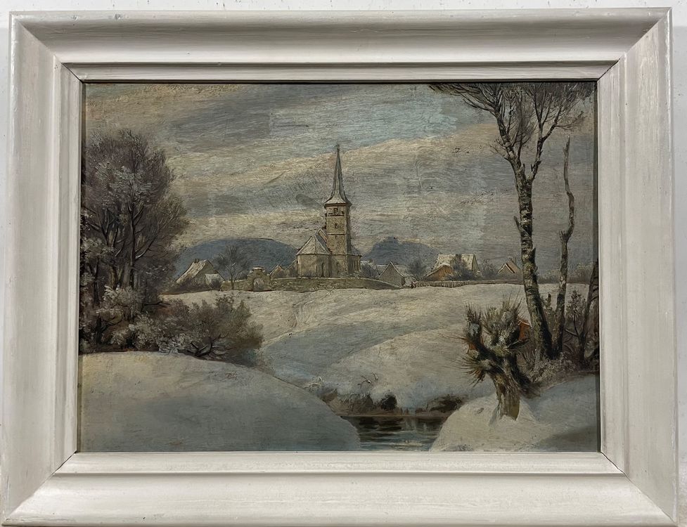 Winterlandschaft Gemälde mit faszinierendem Anblick (Gebraucht) in Root für CHF 10 – mit ...