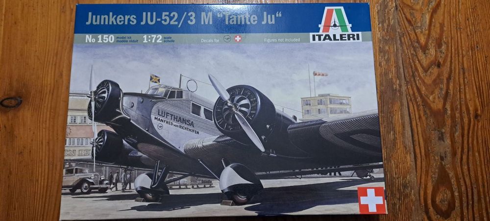 Ju52 Tante Ju 1/72 italeri 150 (Neu und originalverpackt) in Düdingen für CHF 16 – mit Lieferung ...