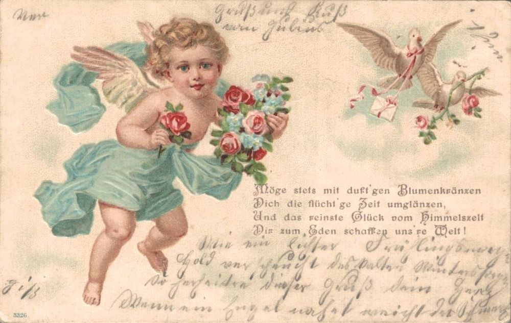 Engel, Litho, gel. Stempel Reitnau + Unterkulm, 1902 (Gebraucht) in ...