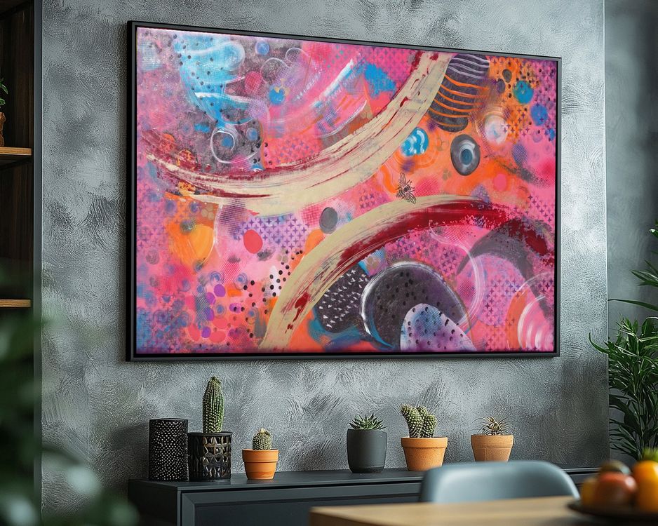 Abstrakt A1407⚡️Original-Acrylgemälde auf Leinwand 175cm (Neu und originalverpackt) in Künzelsau ...