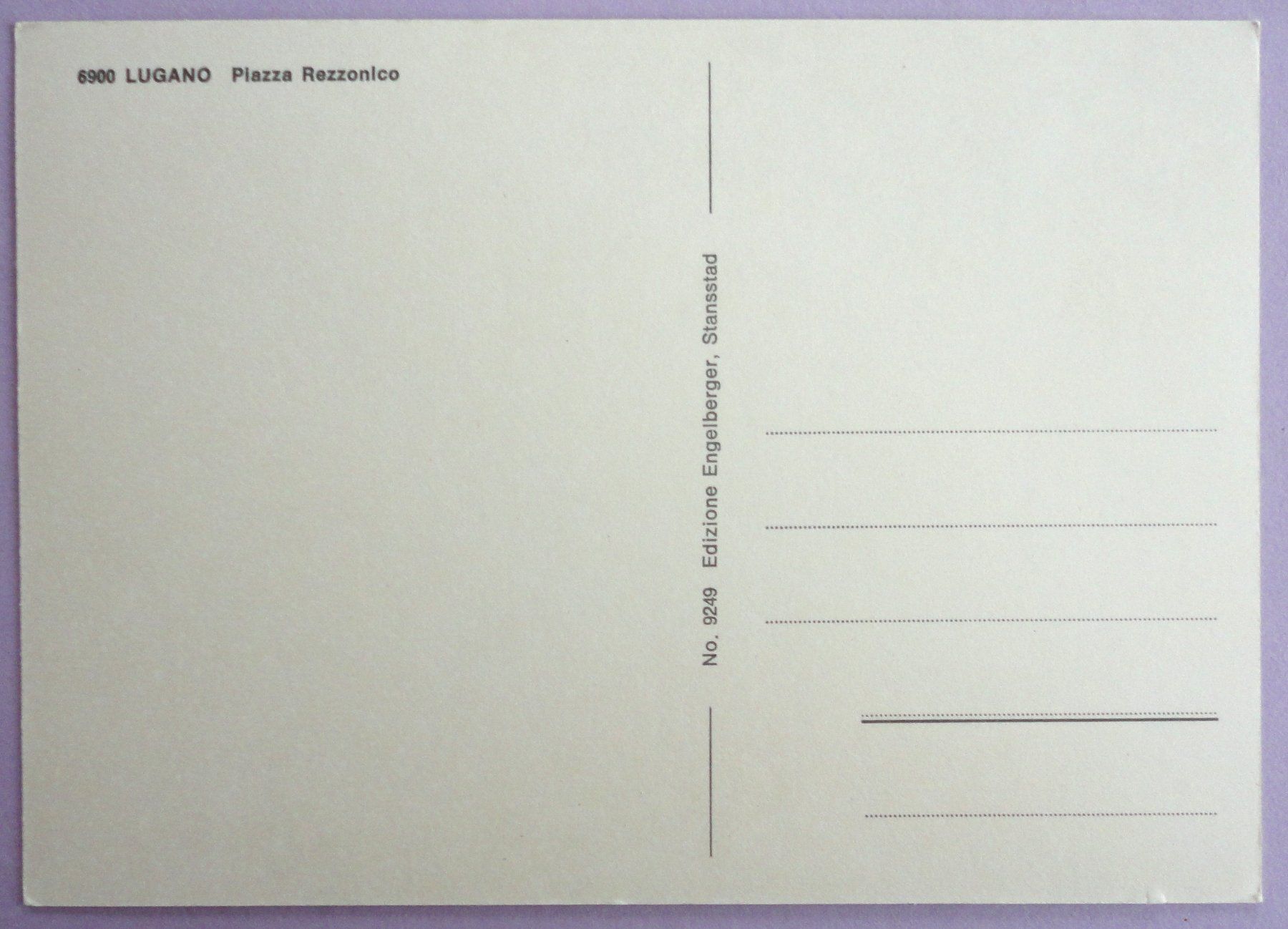 Lugano - Piazza Rezzonico (Usato) a Fétigny per CHF 1 – con consegna ...