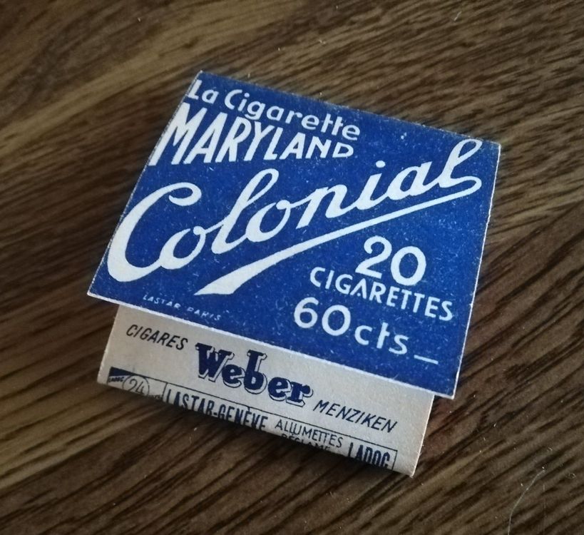 WEBER Tabak MENZIKON Zündholz (Gebraucht) in Brittnau für CHF 3 – mit ...