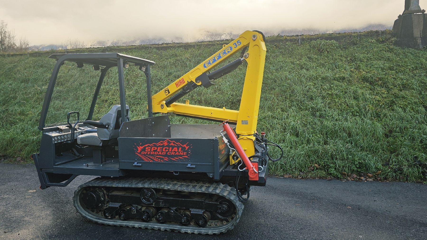 Kubota RG30 Raupendumper mit Pritsche und Kran (Raupenkran) (Gebraucht ...