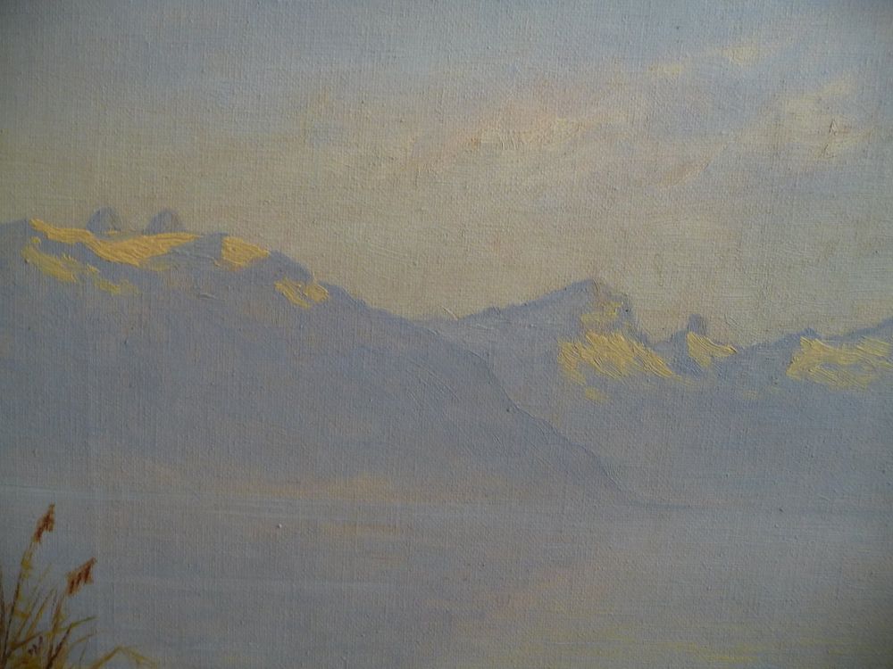 SIGNIERT R. MARGAIRAZ - BERG- UND SEELANDSCHAFT (Gebraucht) in Aesch BL für CHF 199 – mit ...