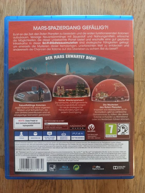 Surviving Mars PS4 / PS5 (Gebraucht) in Oberweningen für CHF 11 – mit ...